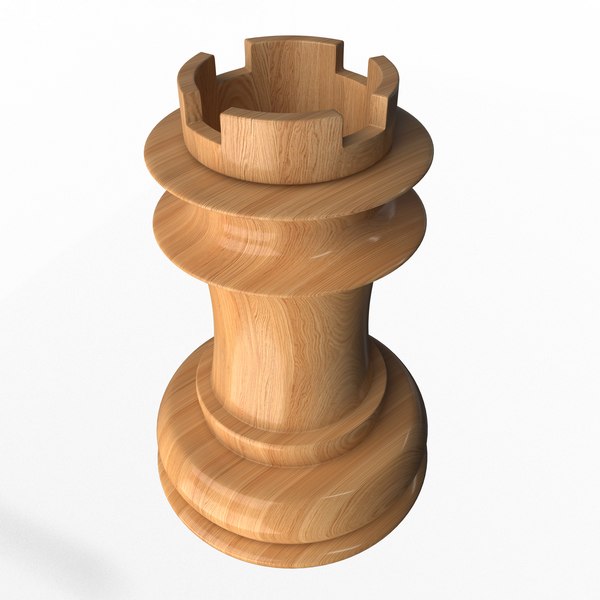 modelo 3d Torre de ajedrez de madera 3D - TurboSquid 1812909