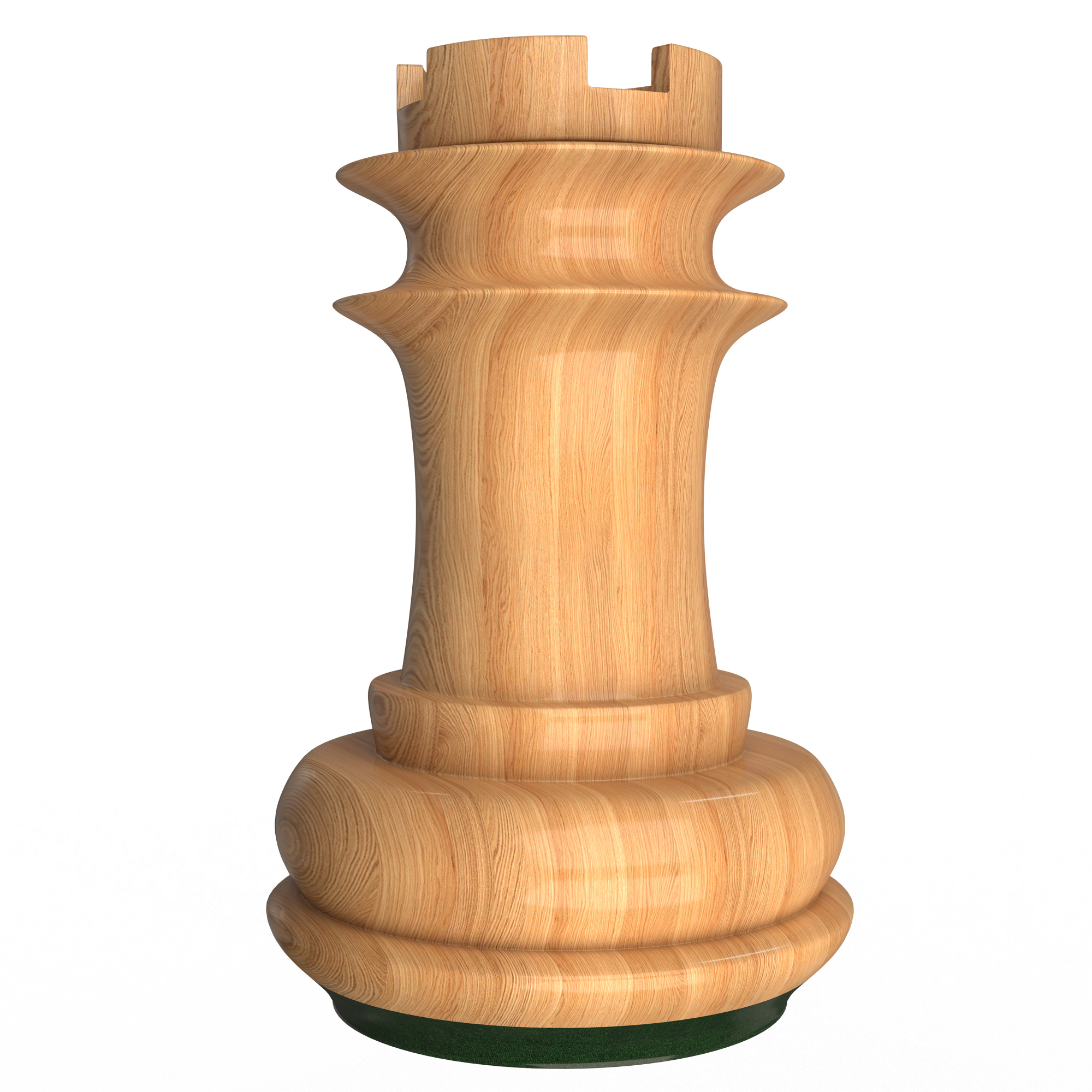 3D 3D Wooden Chess Rook model - TurboSquid 1812909