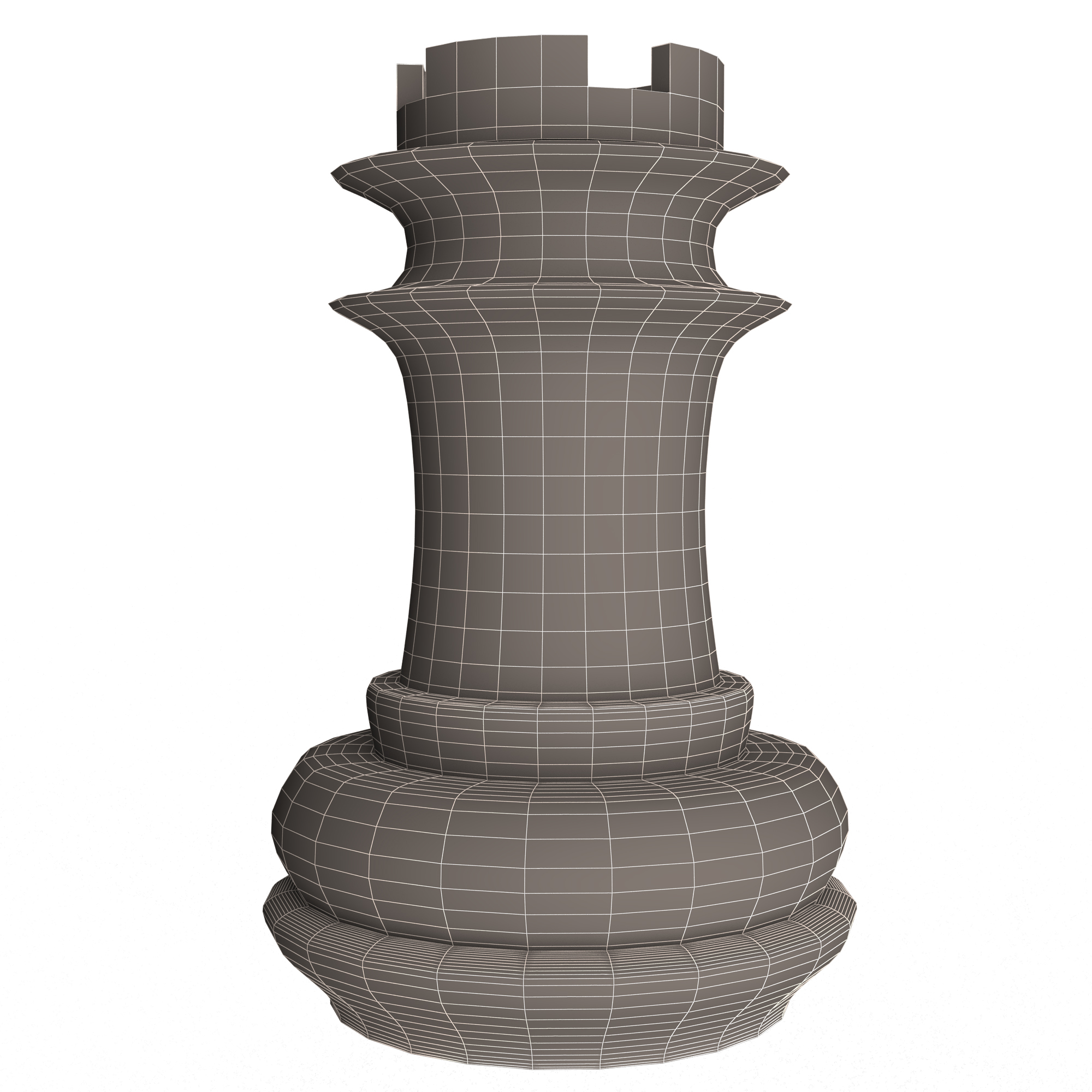 3D 3D Wooden Chess Rook model - TurboSquid 1812909