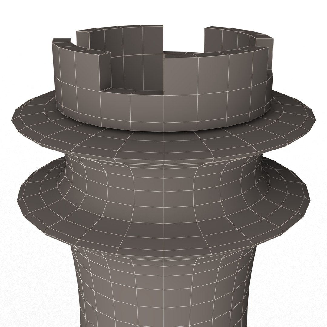 3D 3D Wooden Chess Rook model - TurboSquid 1812909