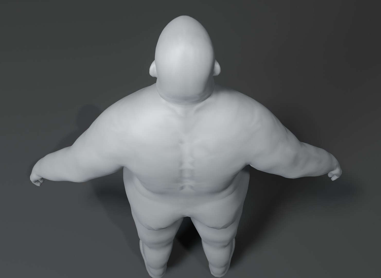 3D Male Body Fat Base Mesh Model - TurboSquid 1762831