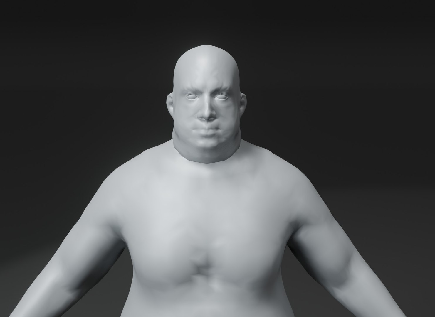 3D Male Body Fat Base Mesh Model - TurboSquid 1762831