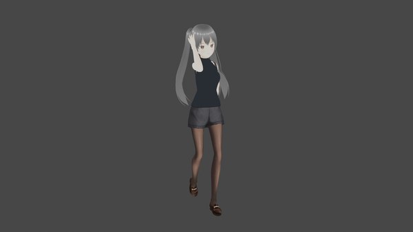 Anime girl 3D model - TurboSquid 1947748