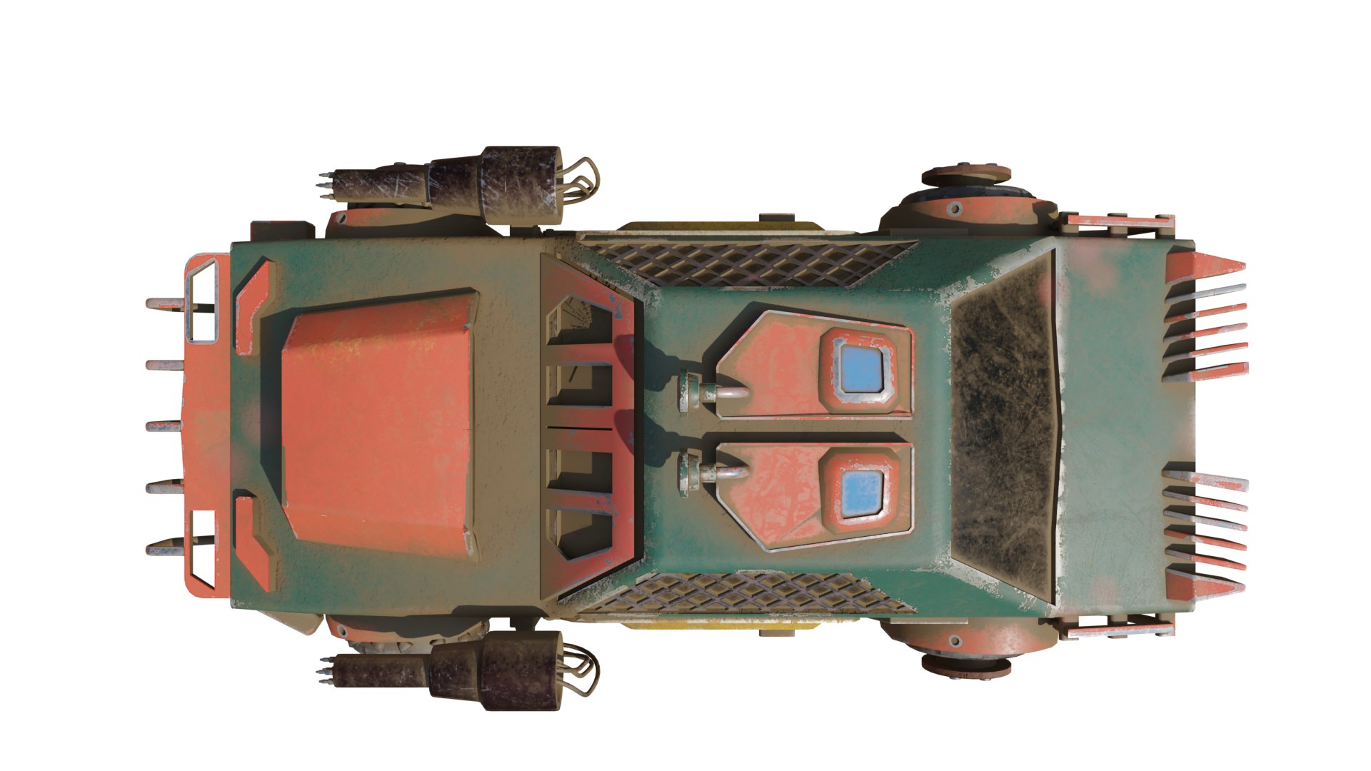 3D Mad Max Car Low-poly - TurboSquid 2159093