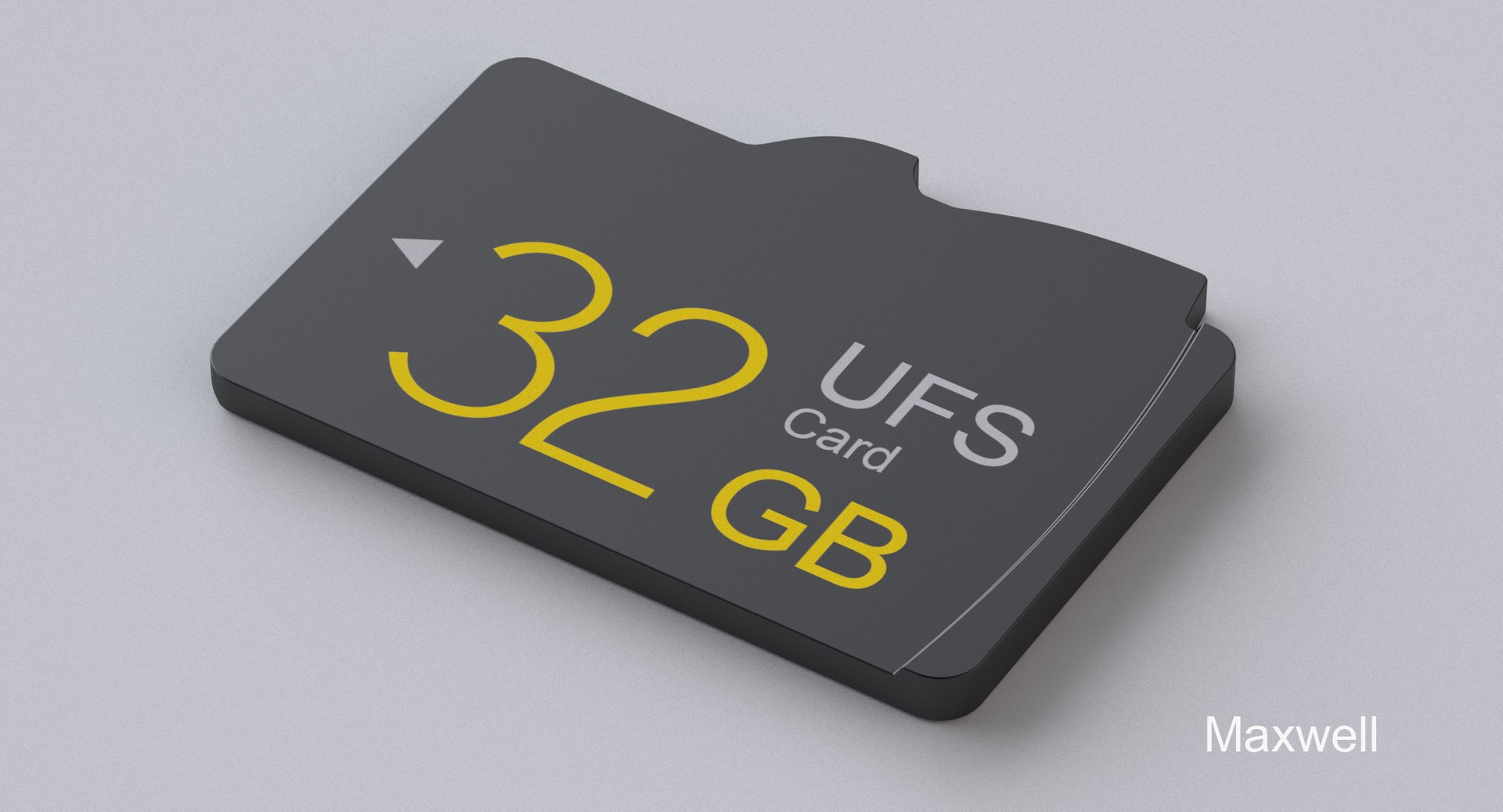 3d Model Ufs Memory Card