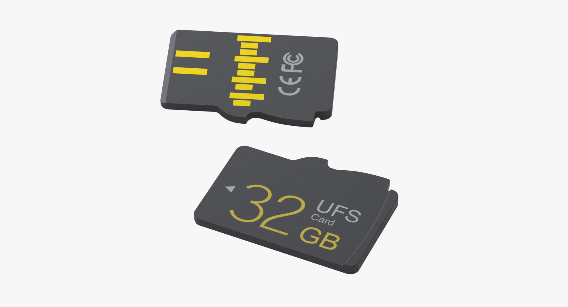 3d Model Ufs Memory Card