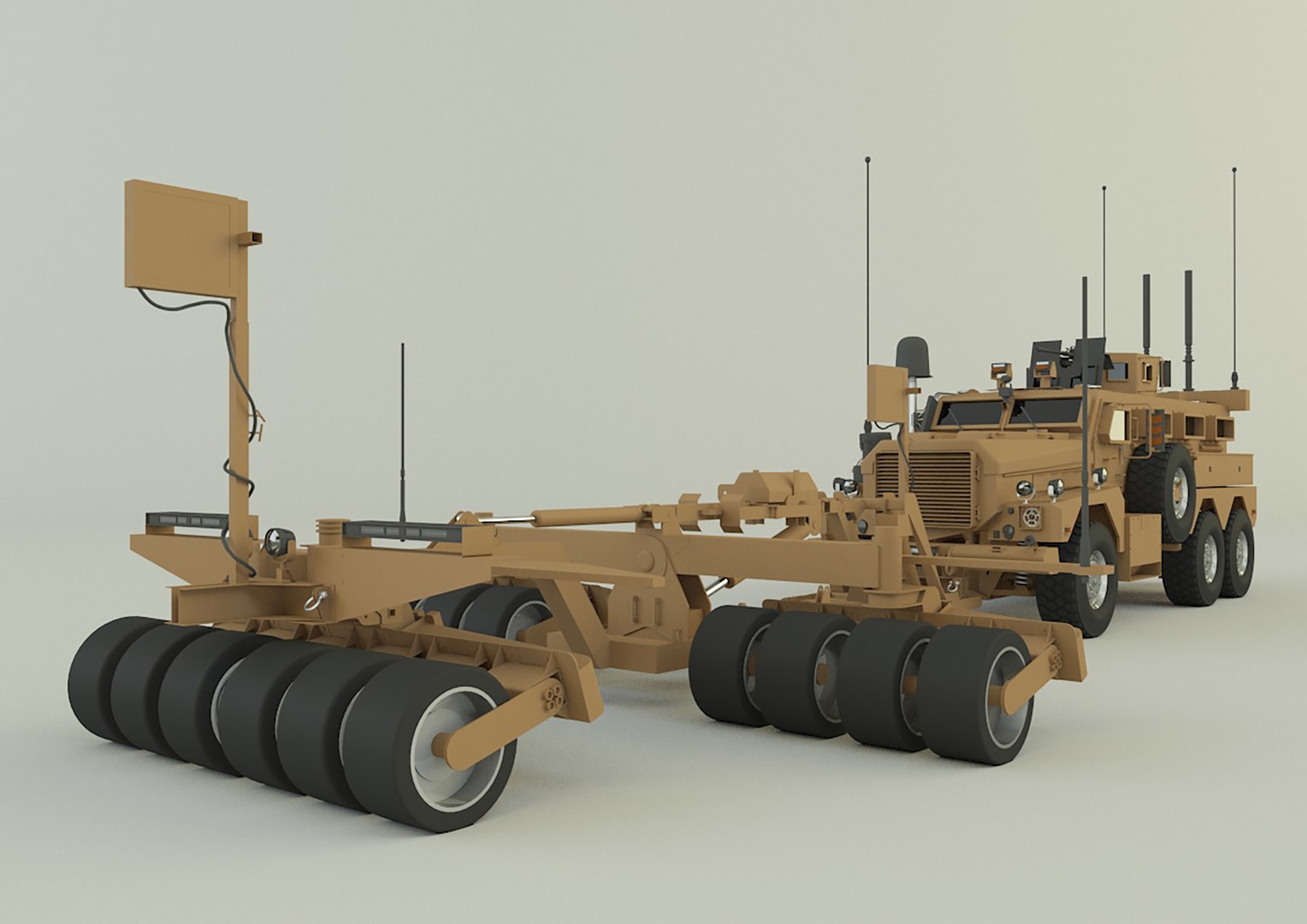 Cougar 6x6 MRAP Military Vehicle 3D Model - TurboSquid 2159332