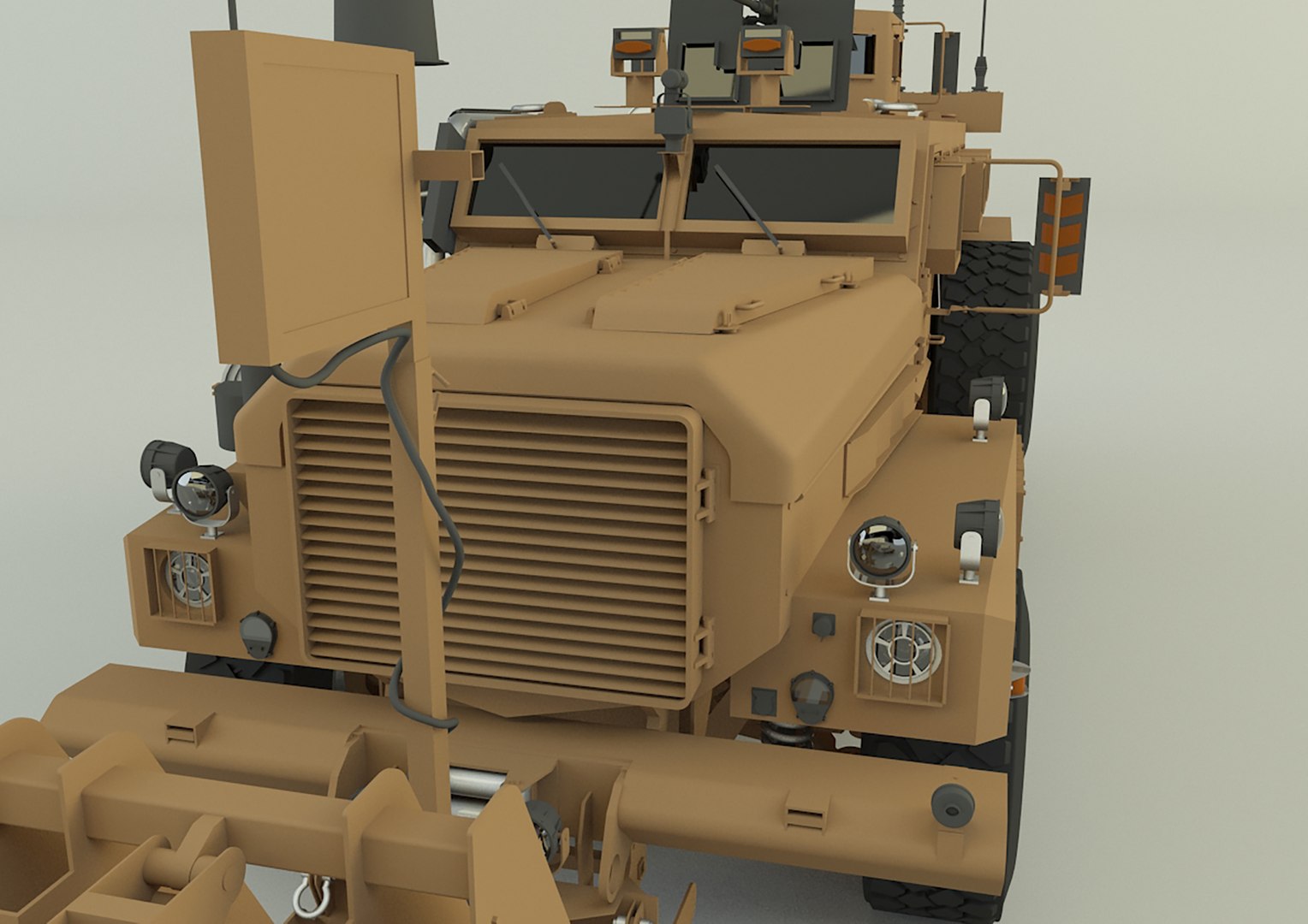 Cougar 6x6 MRAP Military Vehicle 3D Model - TurboSquid 2159332