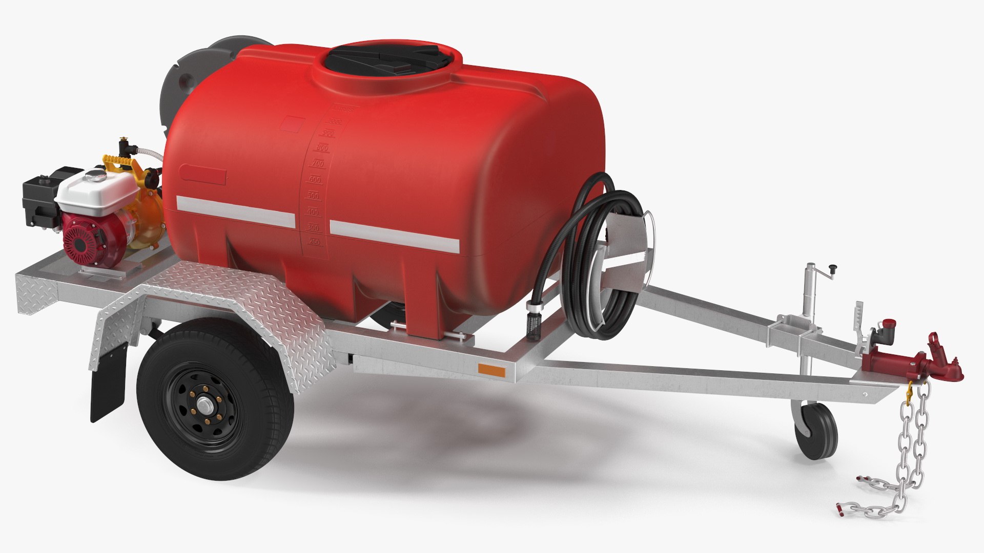 3D Portable Fire Tank Trailer With Pump - TurboSquid 2239310