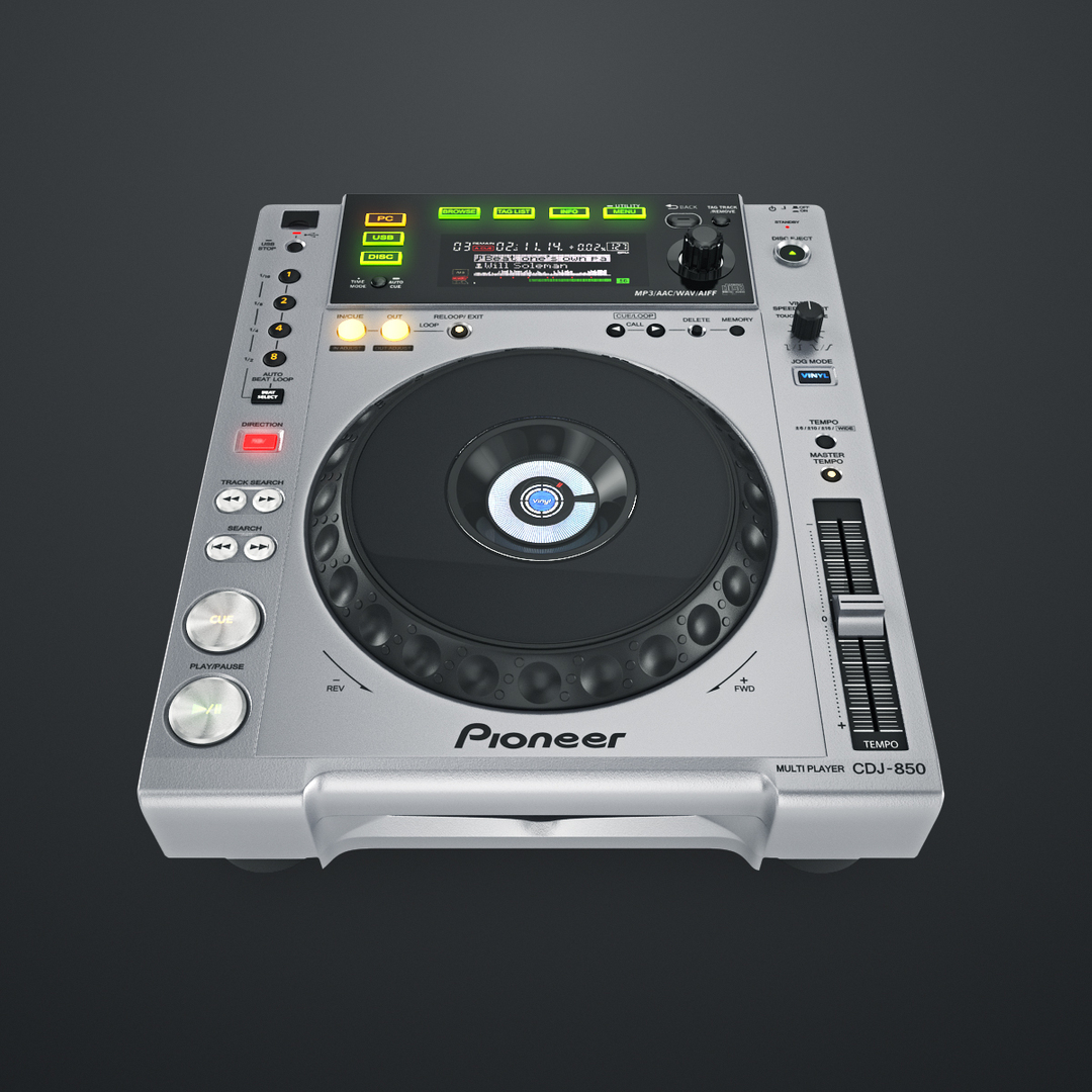 3d Model Digital Player Pioneer Cdj
