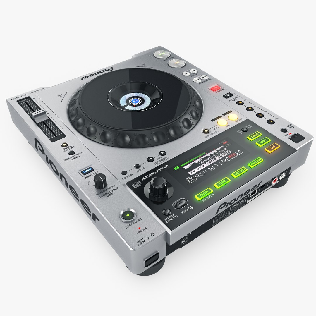 3d Model Digital Player Pioneer Cdj