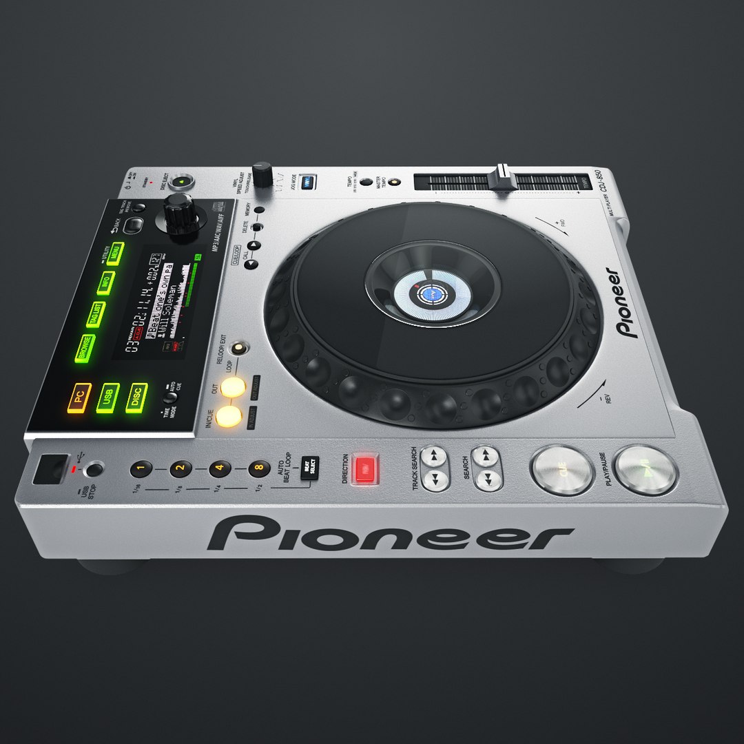 3d model digital player pioneer cdj