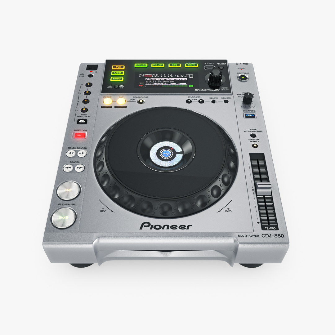 3d Model Digital Player Pioneer Cdj