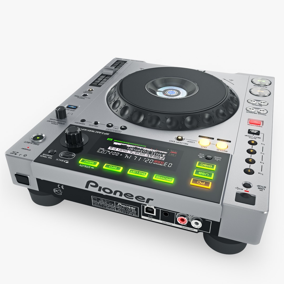 3d Model Digital Player Pioneer Cdj