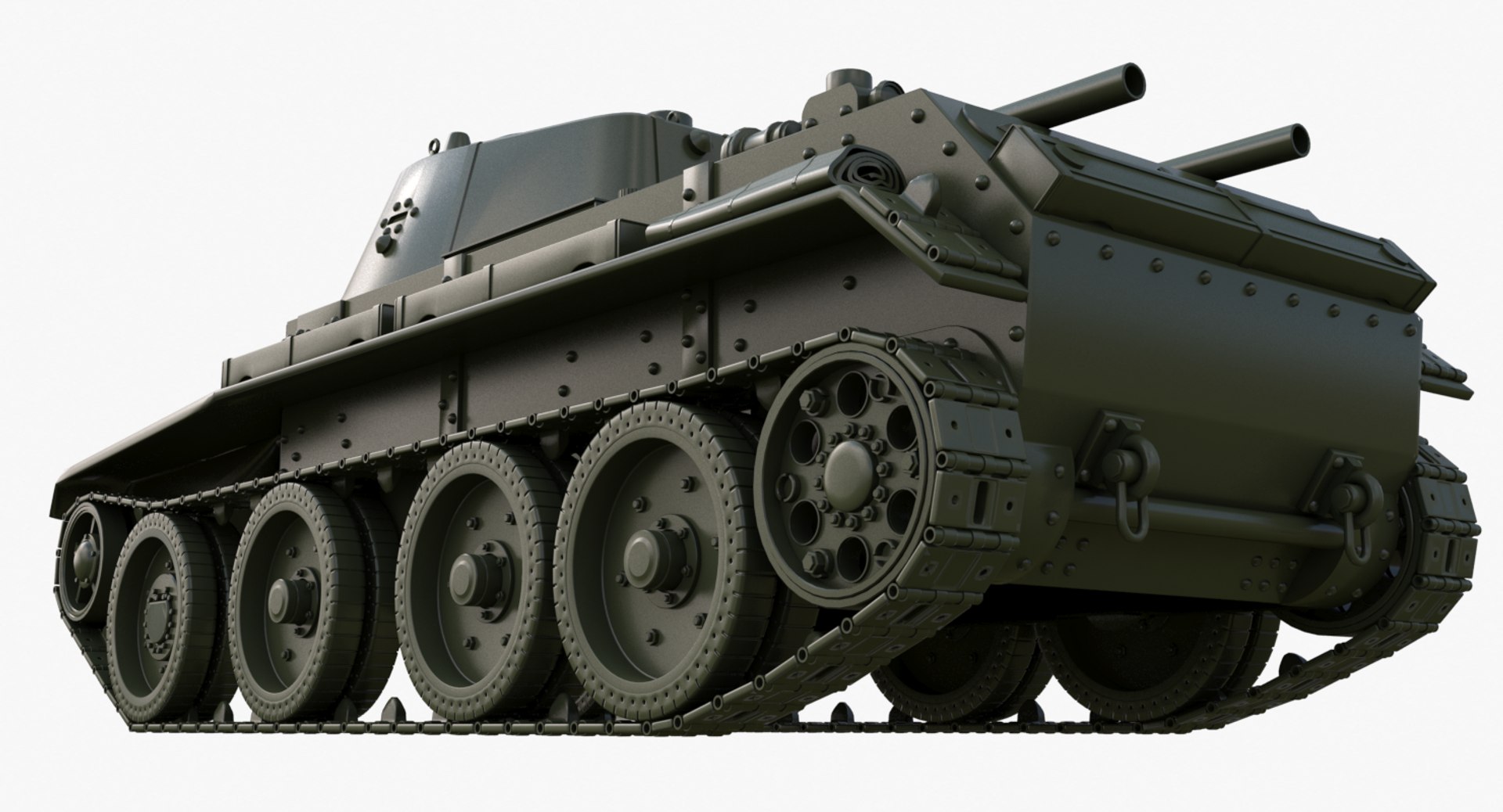 Tank Bt 7 Soviet 3D Model - TurboSquid 1174229