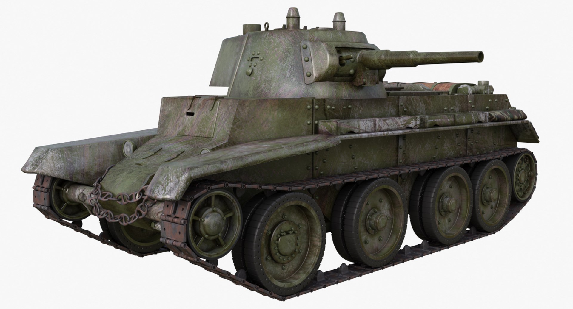 Tank Bt 7 Soviet 3D Model - TurboSquid 1174229