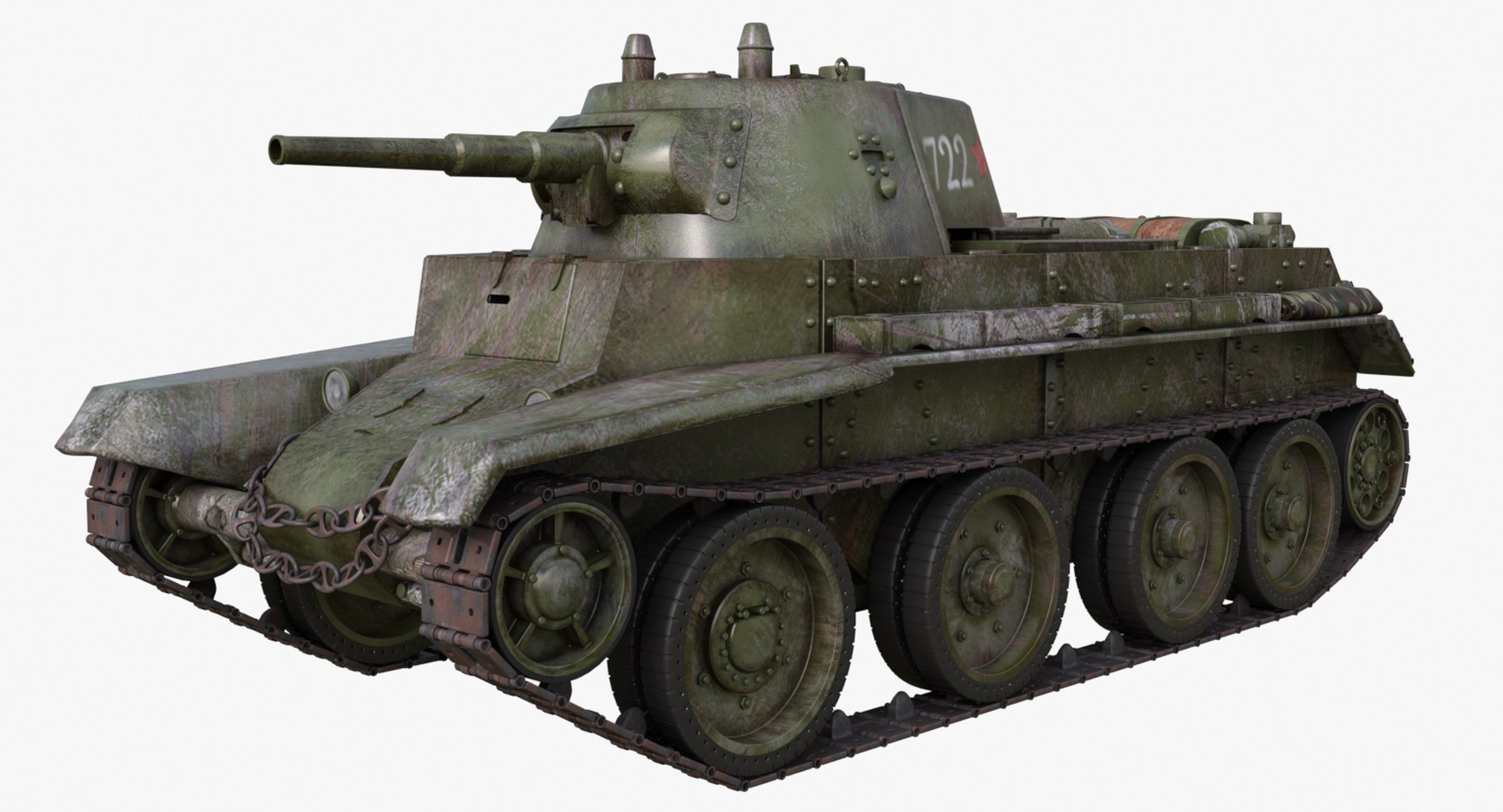 Tank Bt 7 Soviet 3D Model - TurboSquid 1174229
