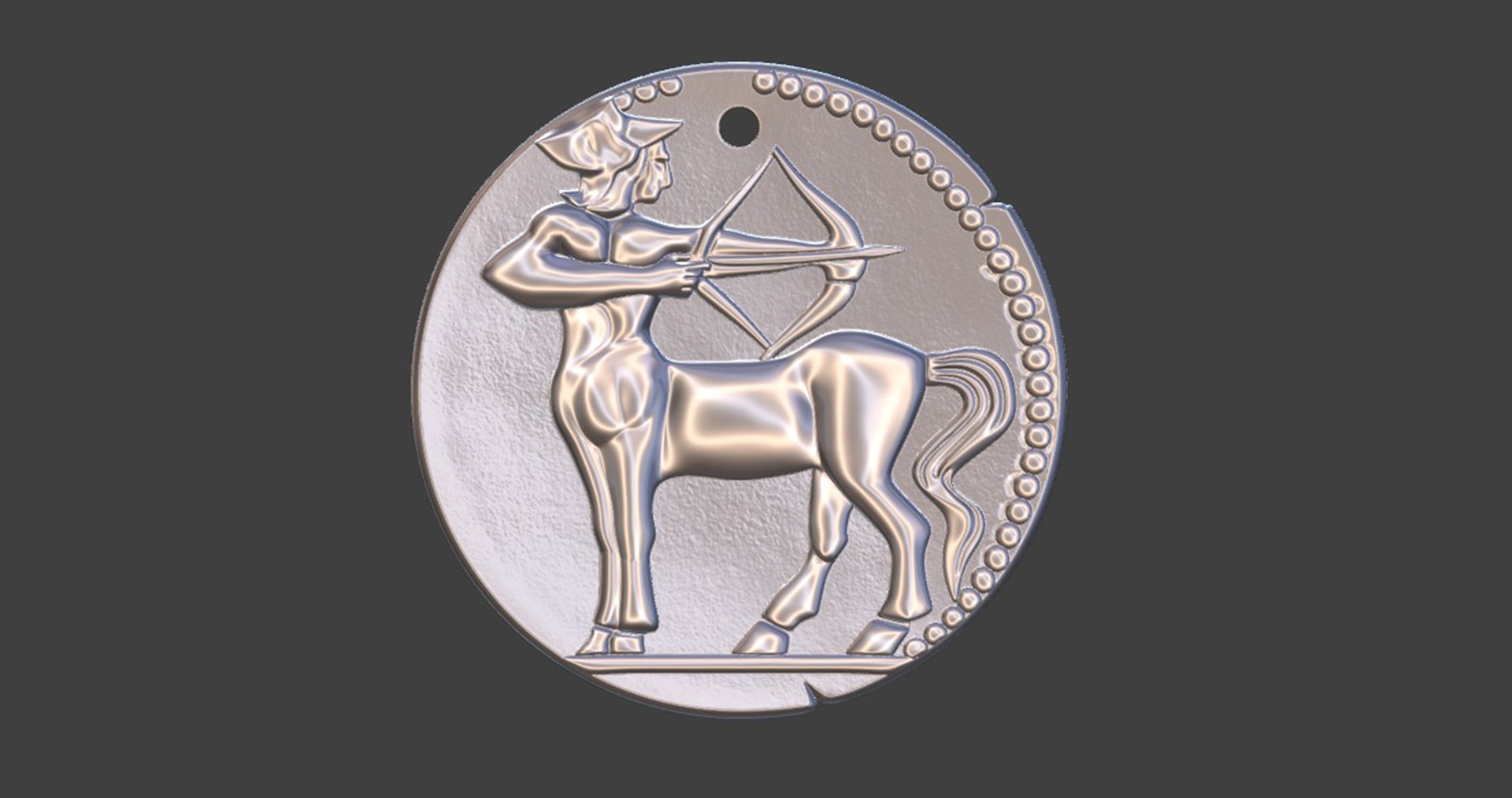 3D Model Sagittarius Pendant 3D Print Model - TurboSquid 2321606