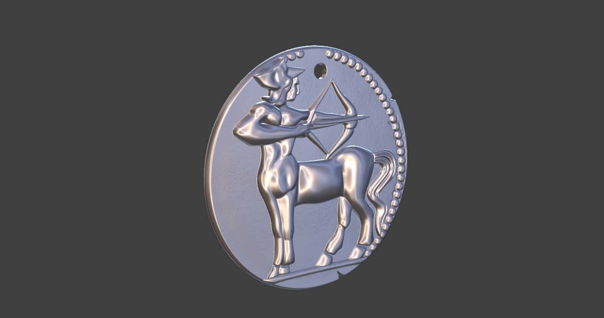 3D Model Sagittarius Pendant 3D Print Model - TurboSquid 2321606