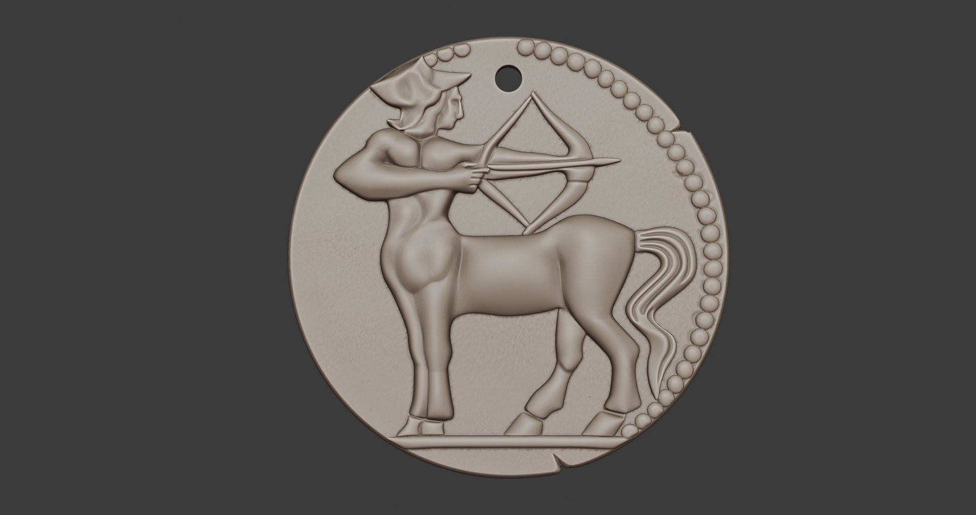 3D Model Sagittarius Pendant 3D Print Model - TurboSquid 2321606