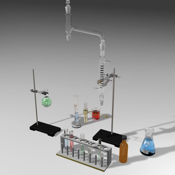 3d science lab glassware