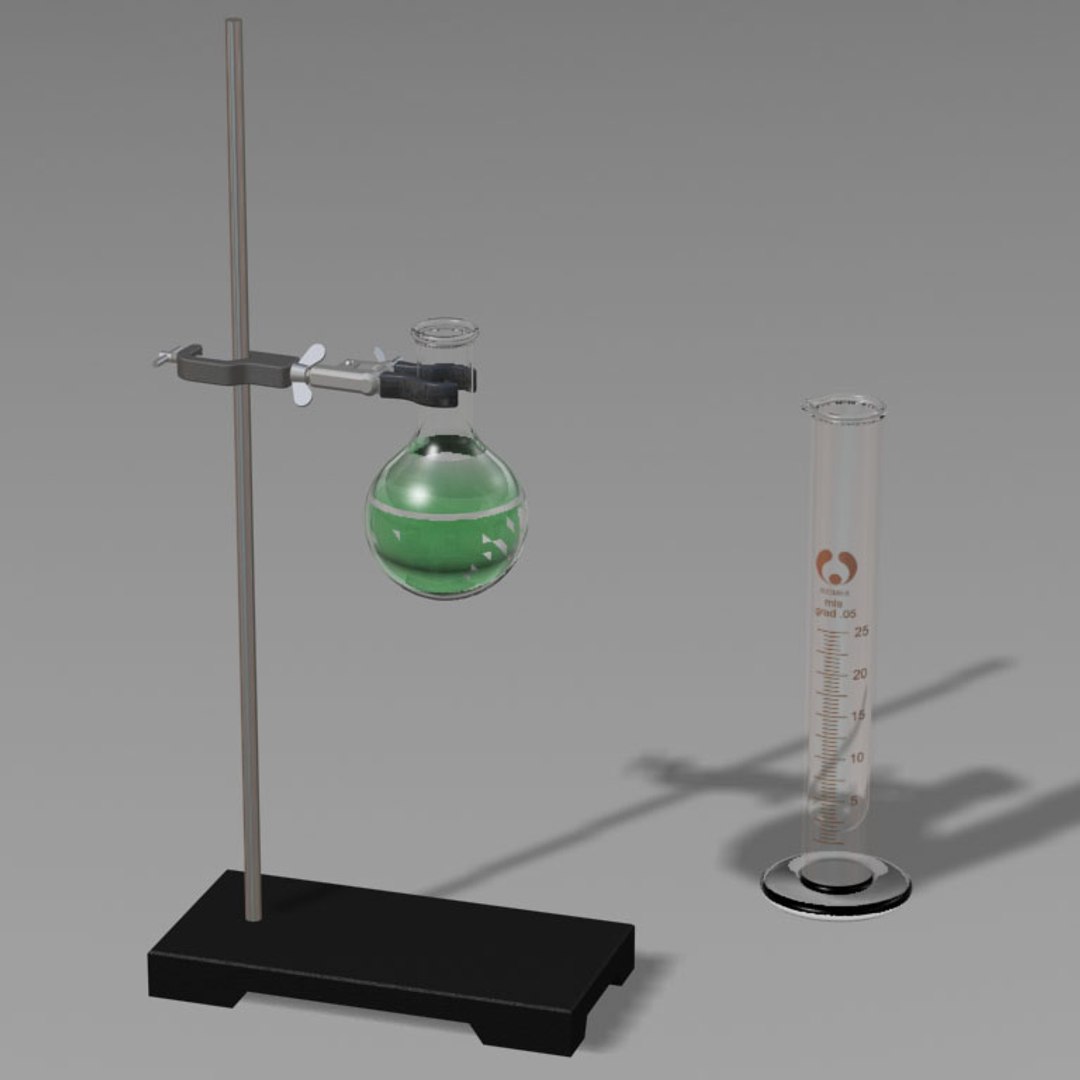3d Science Lab Glassware