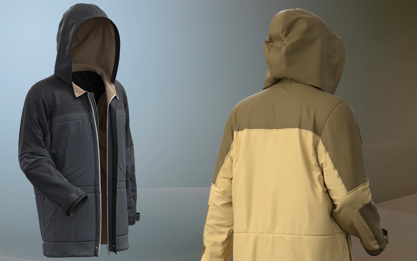 Mens Winter Jacket 3D Model - TurboSquid 1863729