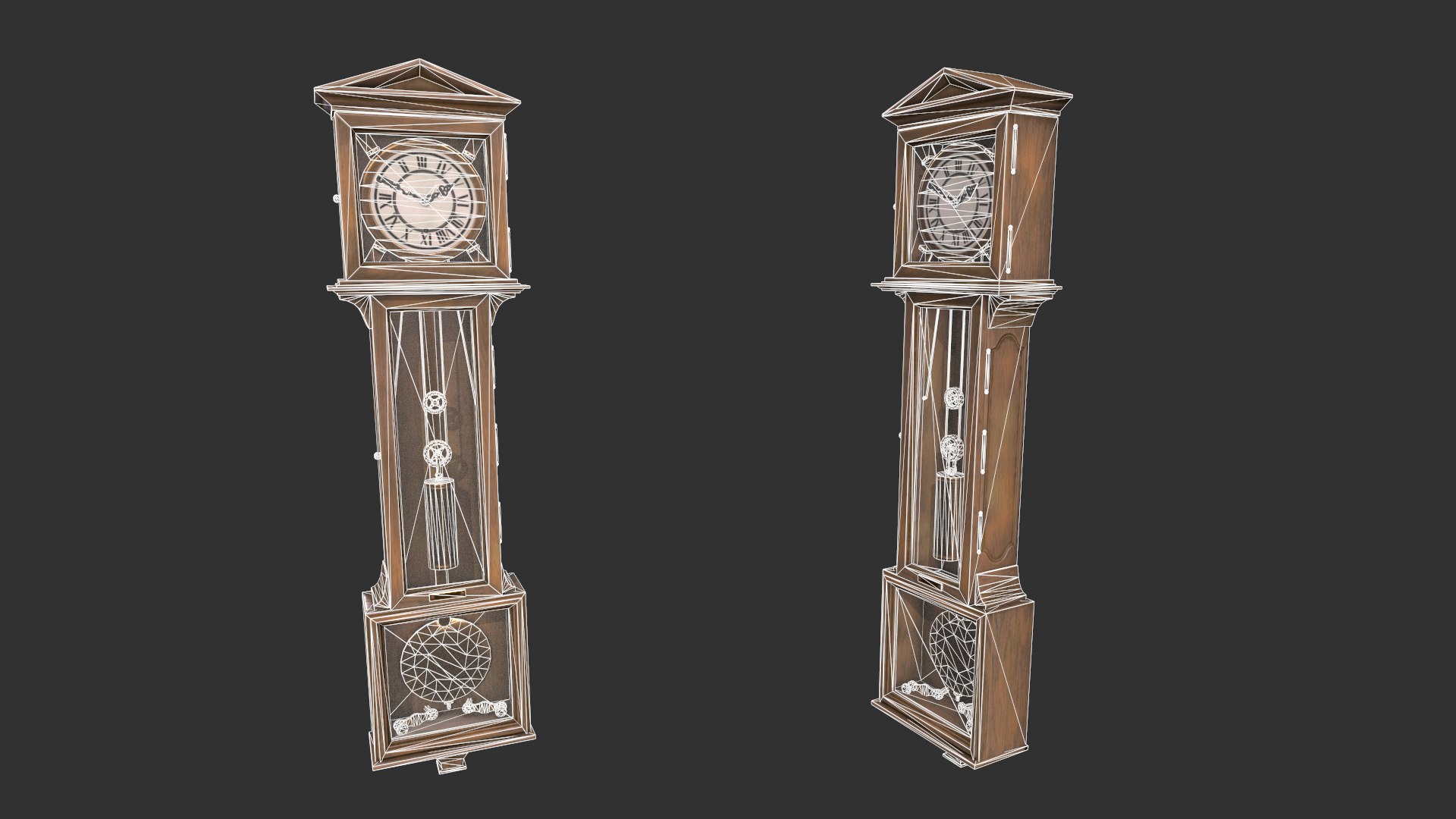 Grandfather Clock 3D Model - TurboSquid 1981321