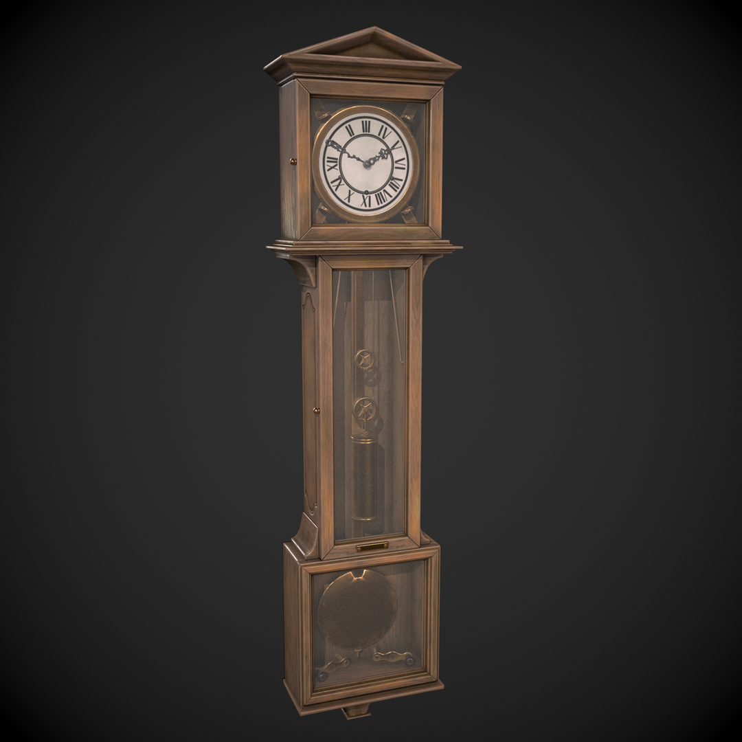 modelo 3d Reloj de abuelo - TurboSquid 1981321