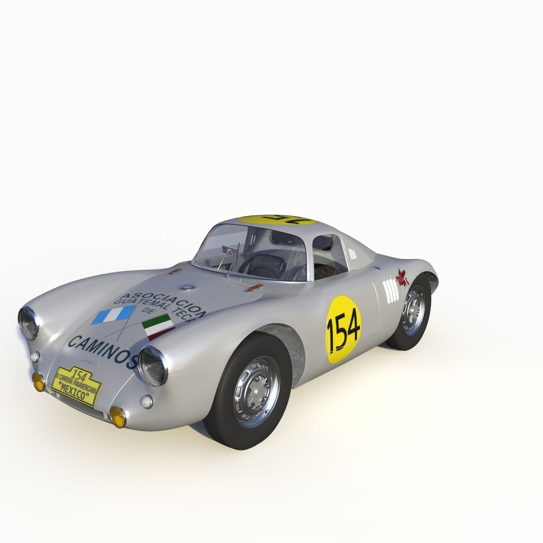 3d Porsche 550 Coupe