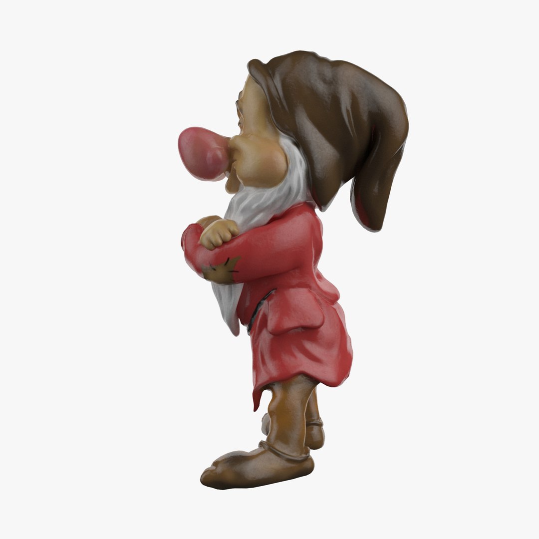 3d Grumpy Dwarf Model