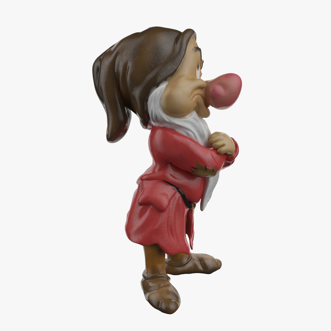 3d Grumpy Dwarf Model