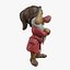 3d Grumpy Dwarf Model
