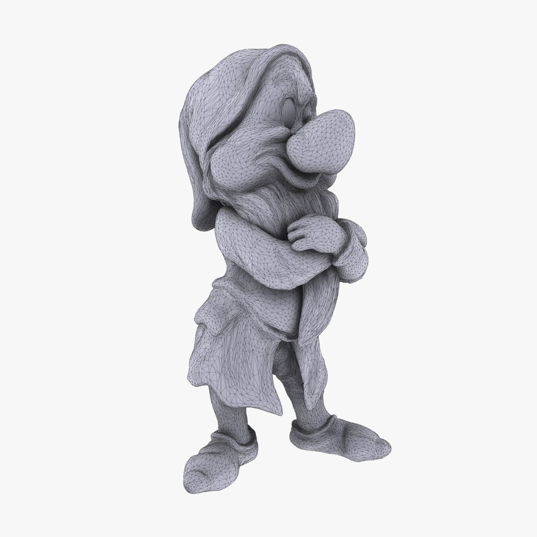 3d Grumpy Dwarf Model