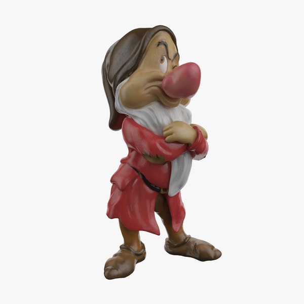 3d grumpy dwarf model