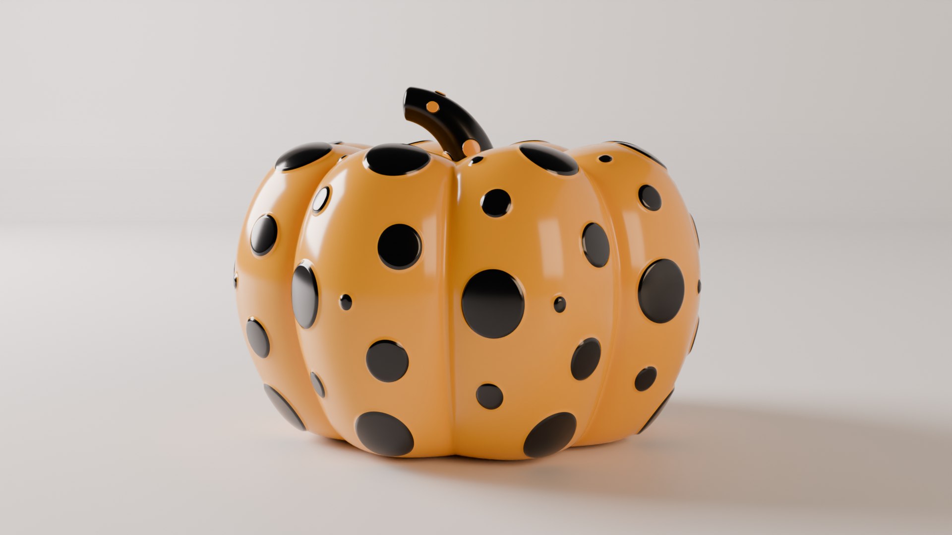 3D Decorative Yellow Pumpkin Model - TurboSquid 2280465