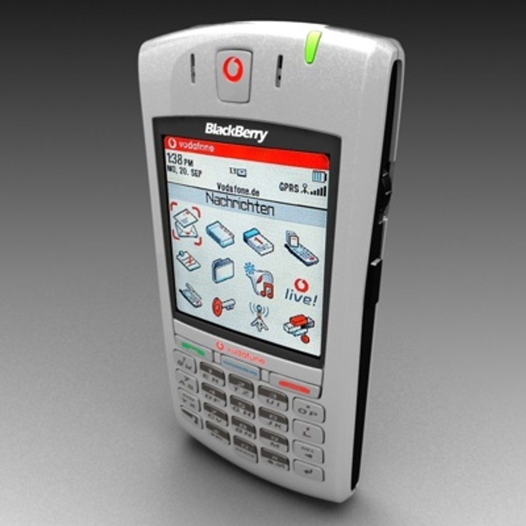 Free Vodafone Blackberry 7100v Polygonal 3d Model