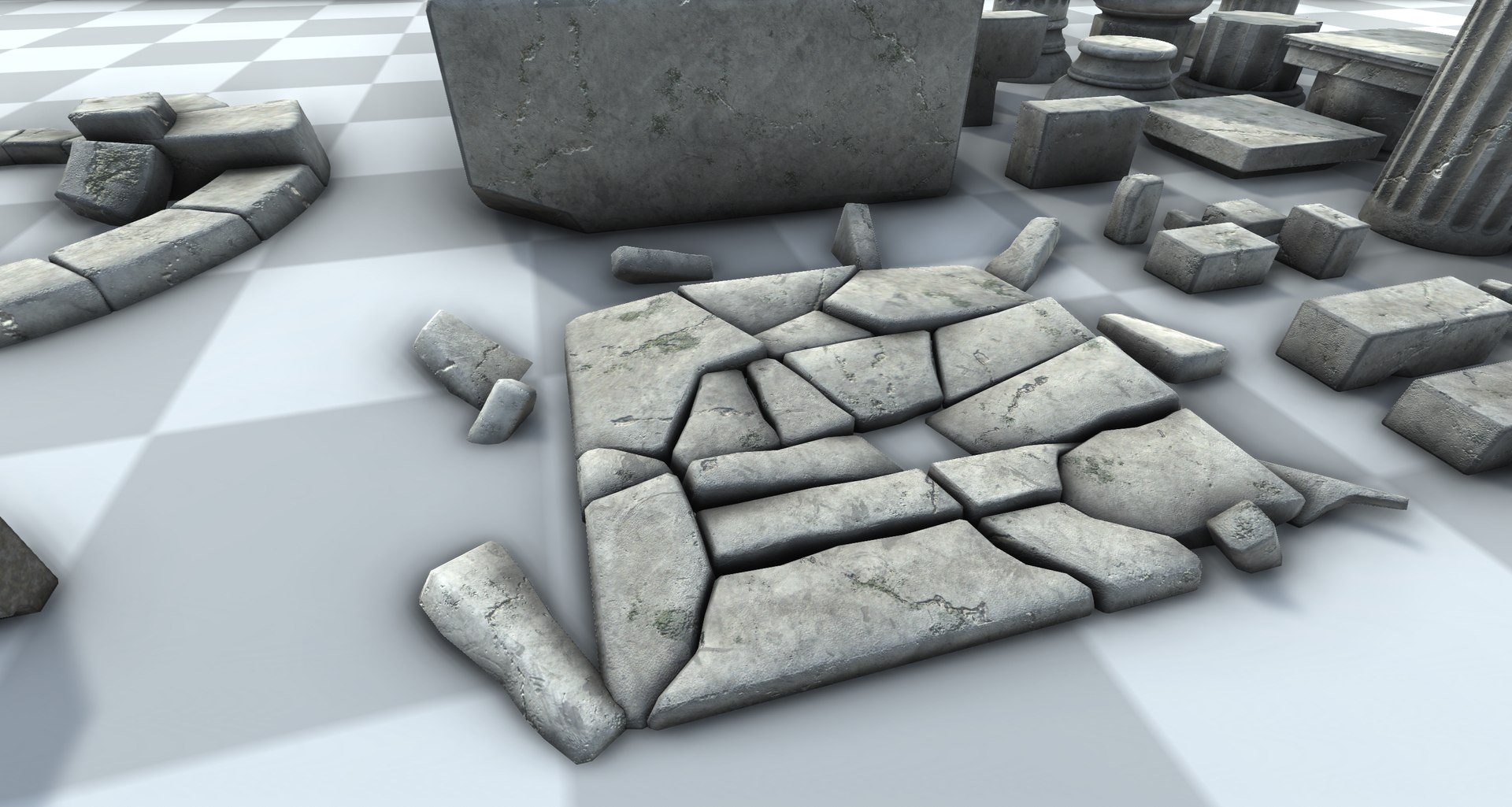 3D Temple Parts - TurboSquid 2158599