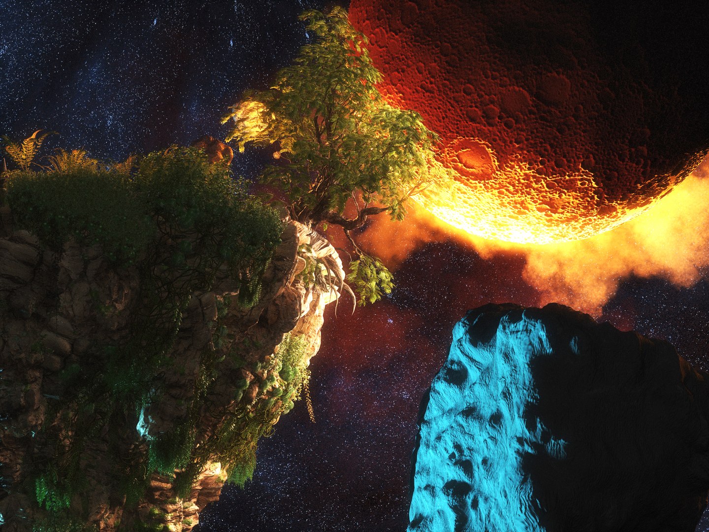 3D Space Island - TurboSquid 1781883