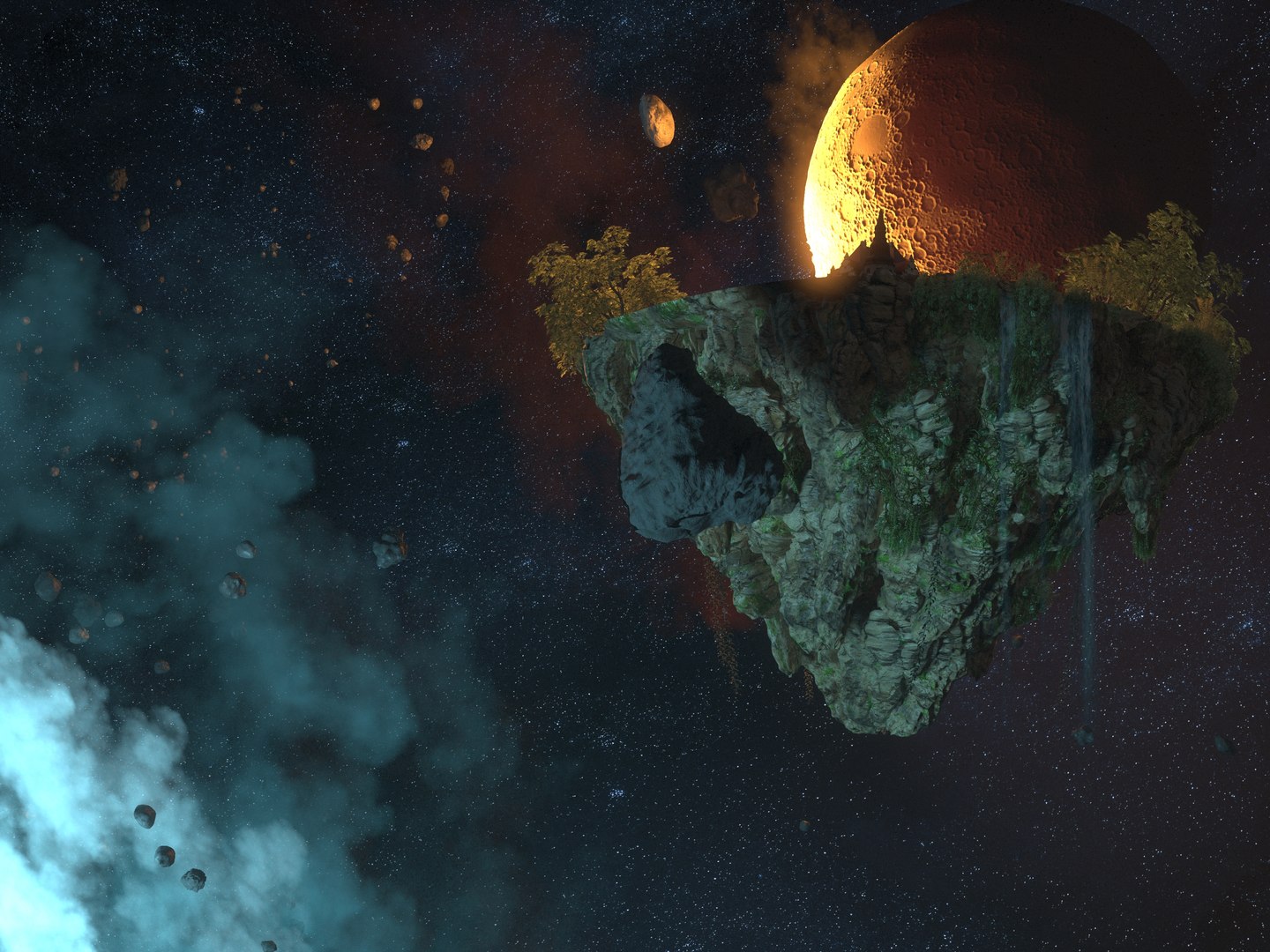 3D Space Island - TurboSquid 1781883