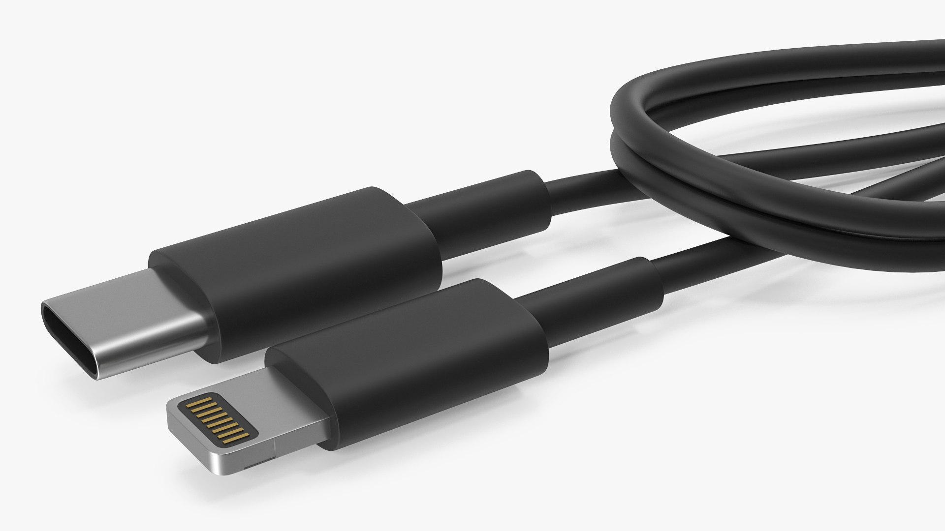 Usb Type-c Lightning Cable 3D Model - TurboSquid 1591849