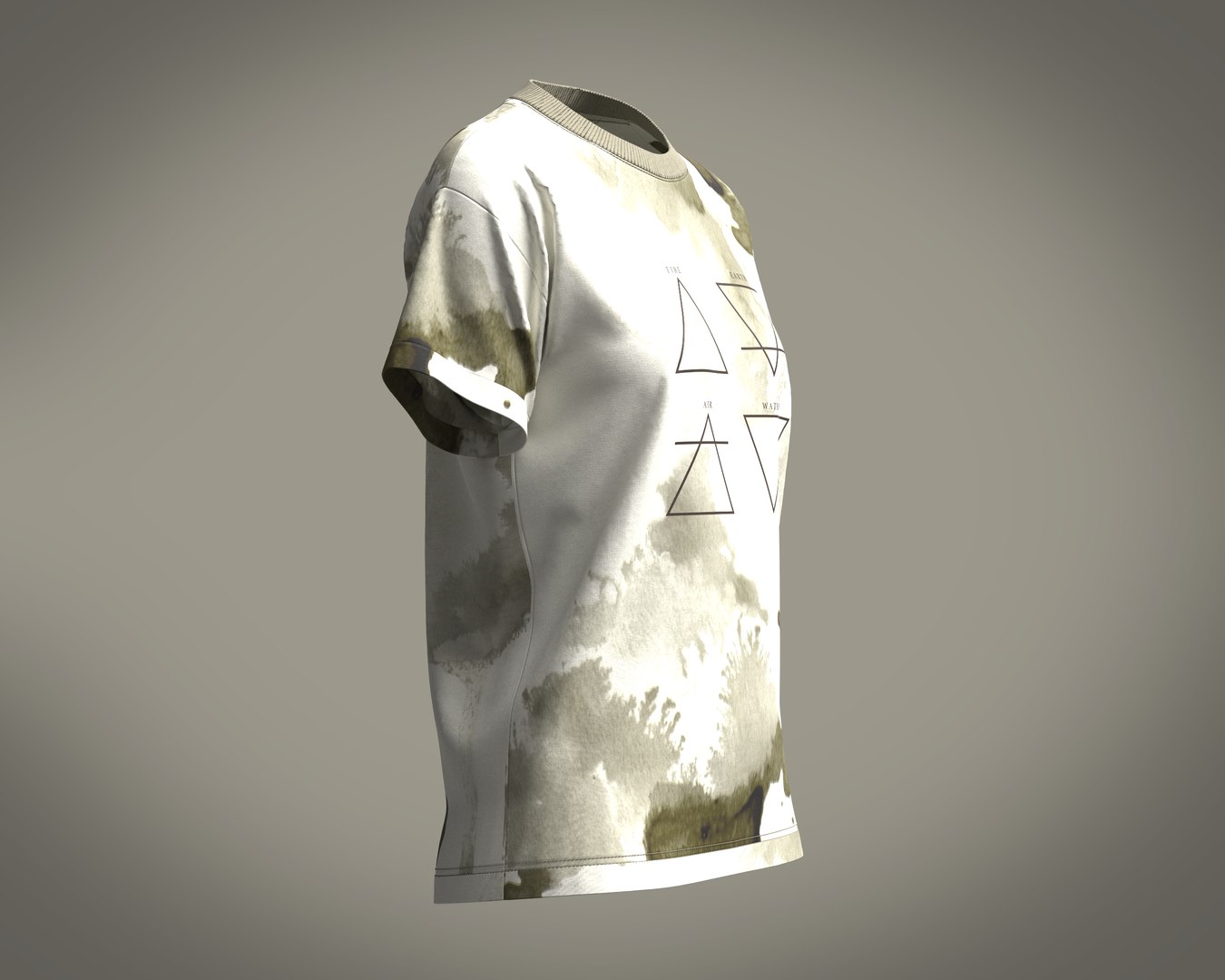 3D model Ladies T-Shirt-AOP - TurboSquid 1955871