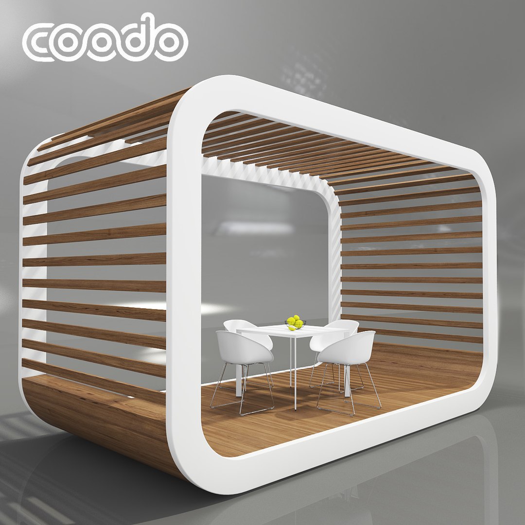 Coodo Pergola White Edition 3D Model - TurboSquid 1167289