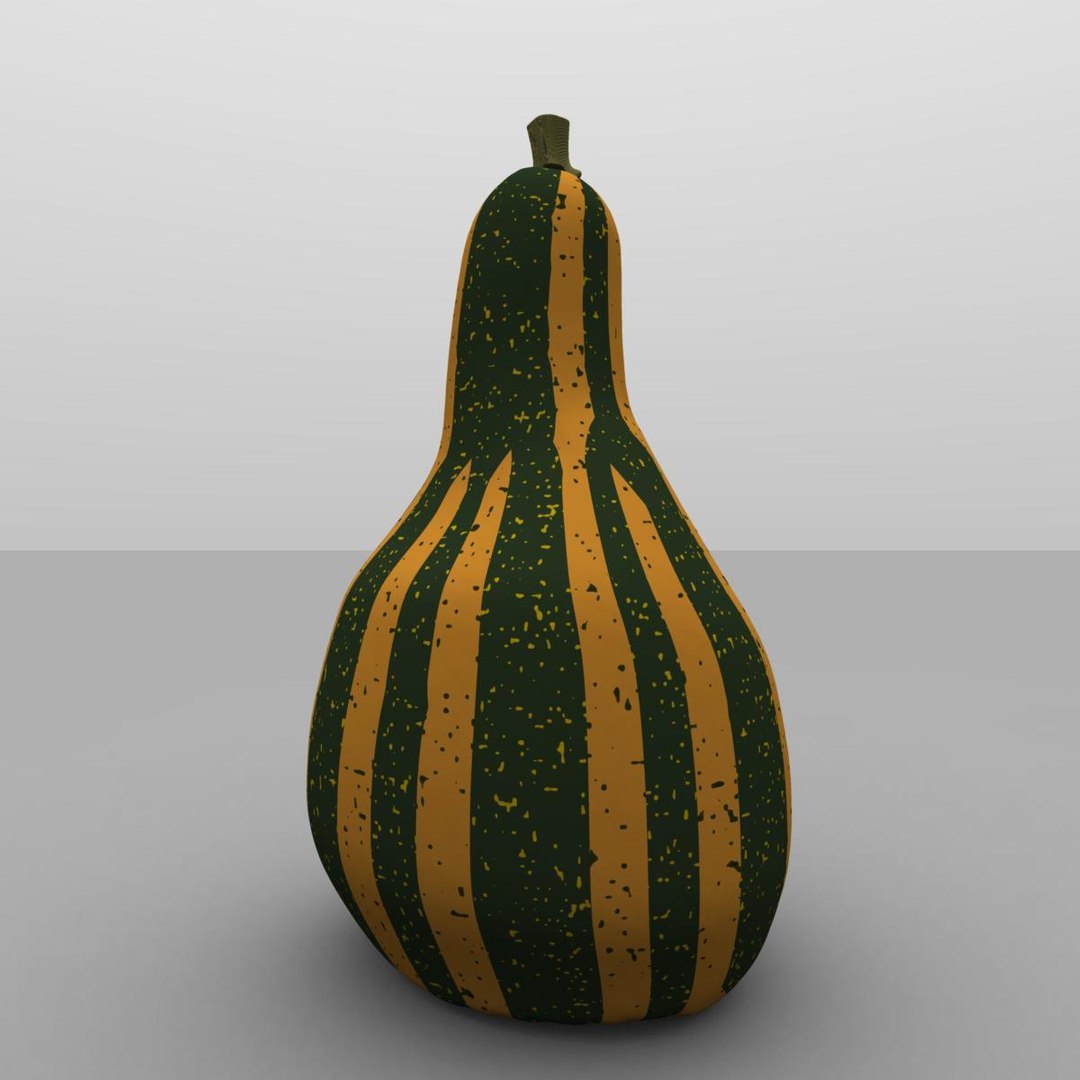 ornamental holiday gourd 3d model