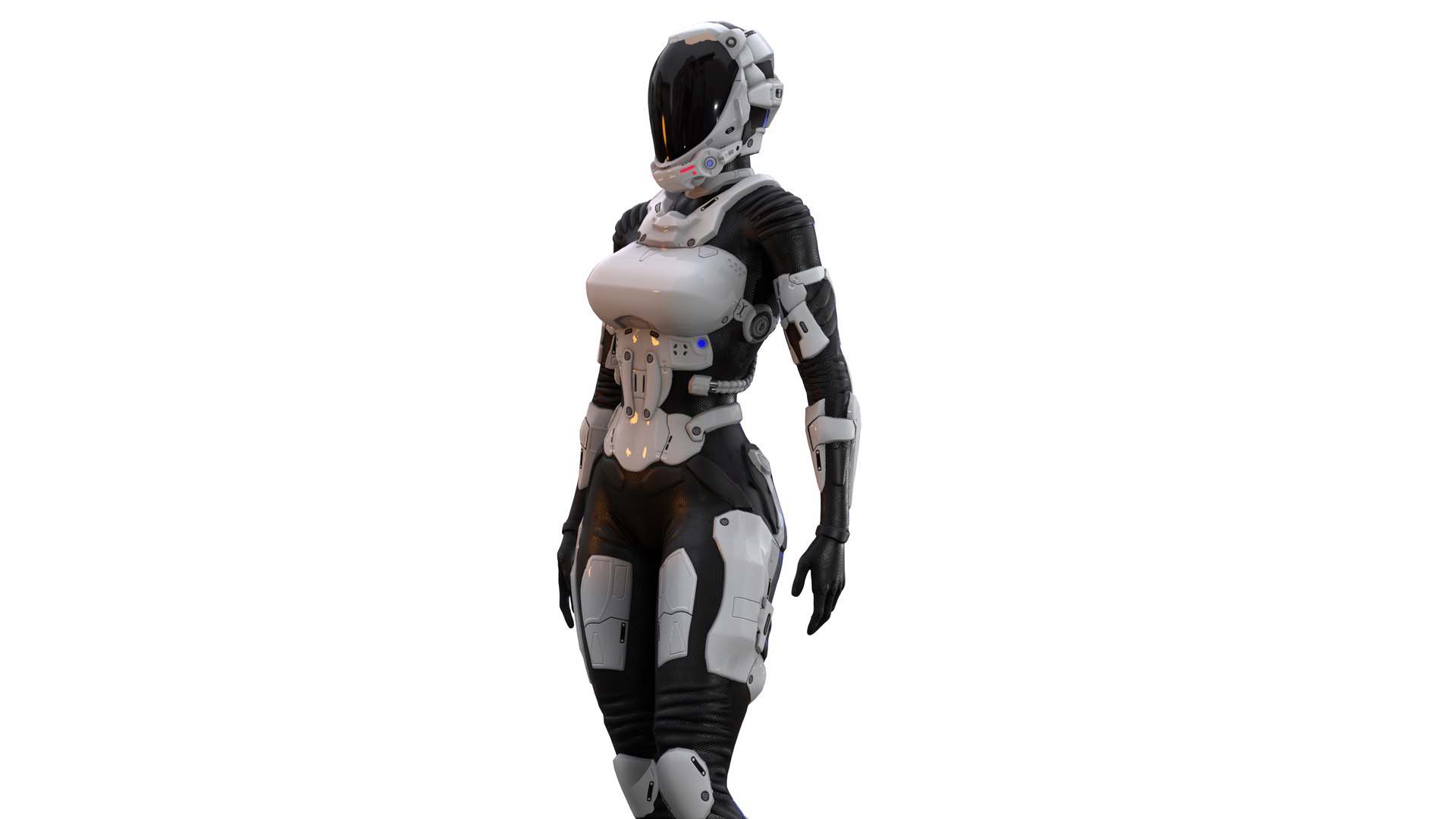 Sci fi female pilot 3D model - TurboSquid 1892483