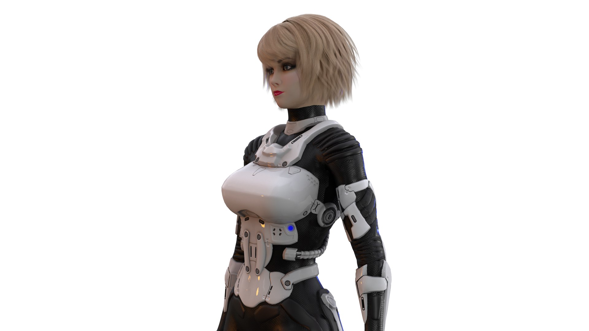 Sci fi female pilot 3D model - TurboSquid 1892483