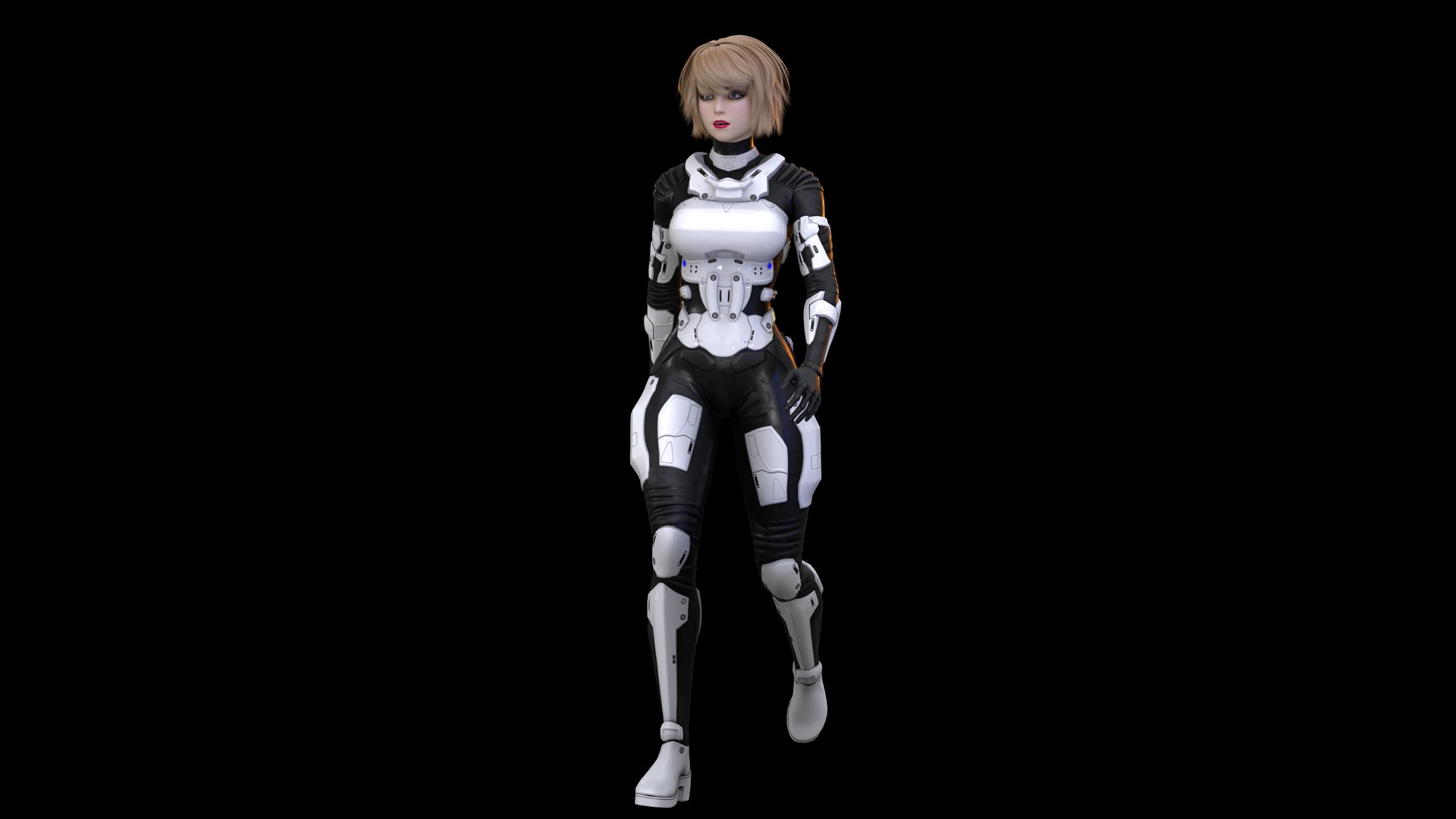 Sci fi female pilot 3D model - TurboSquid 1892483