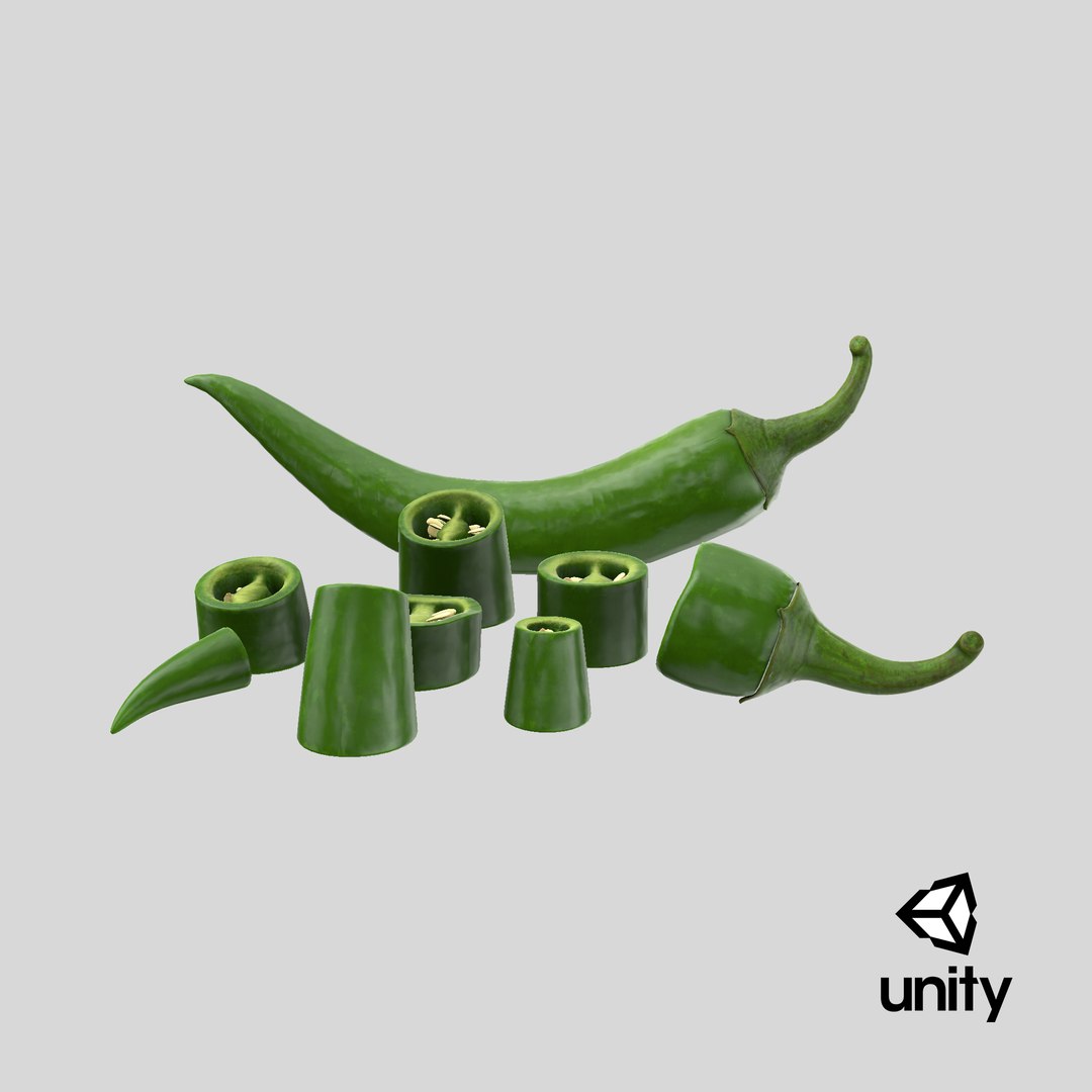 Chopped Green Chili Model - TurboSquid 2253004