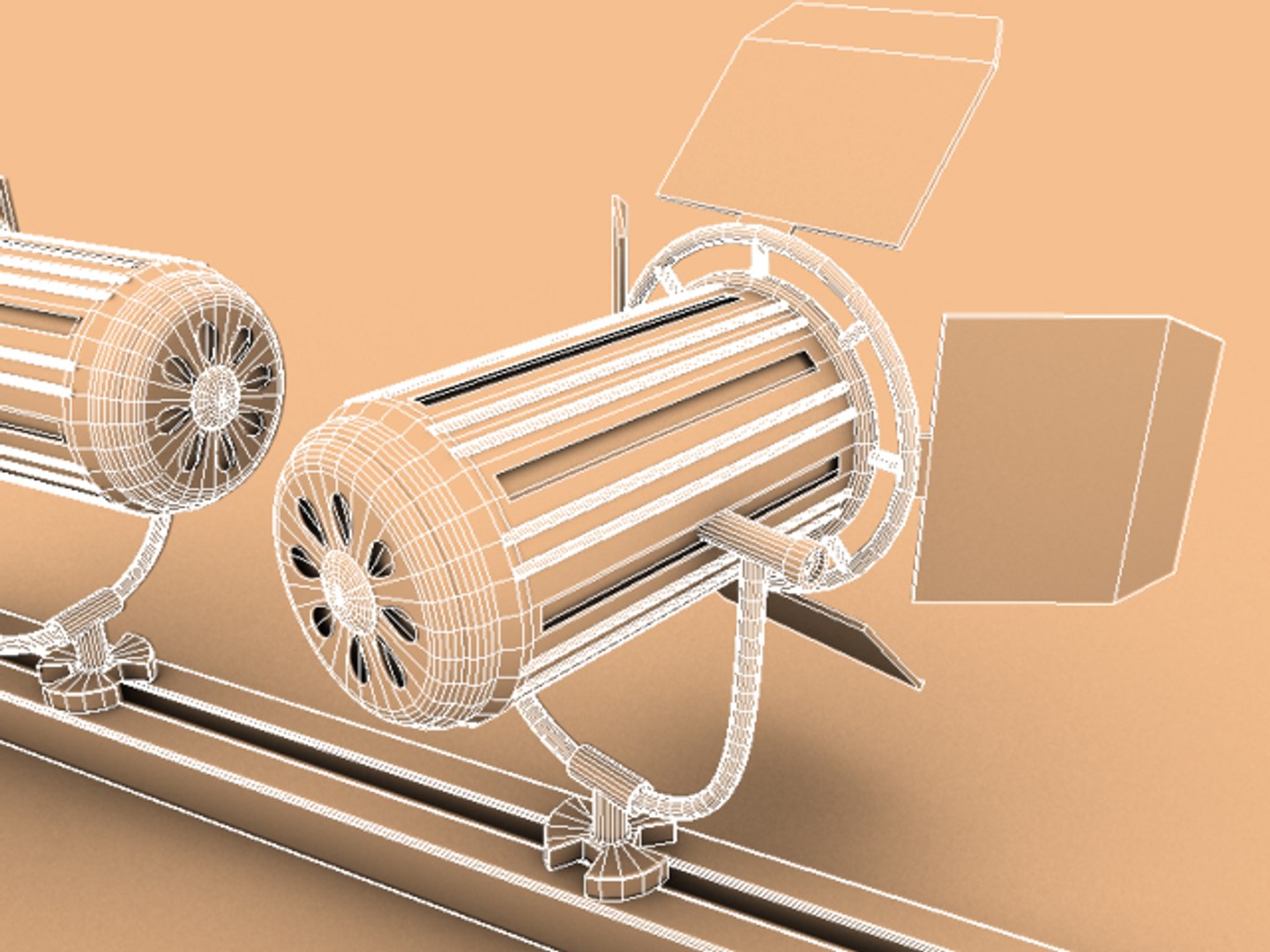 3d Model Stage Lighting Track