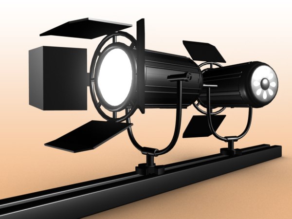 3d model stage lighting track